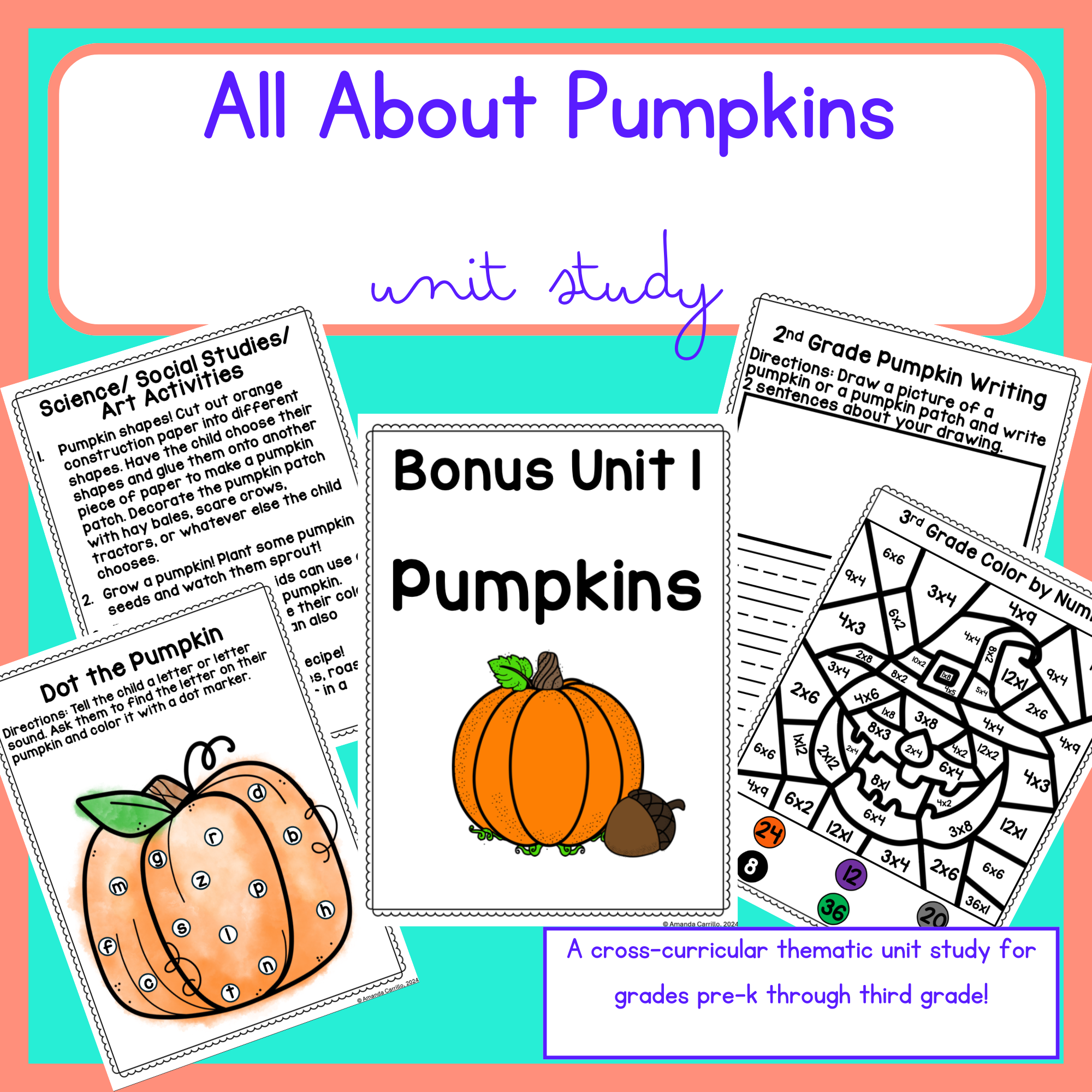 All About Pumpkins Cross-Curricular Unit Study - Teaching with Toddlers